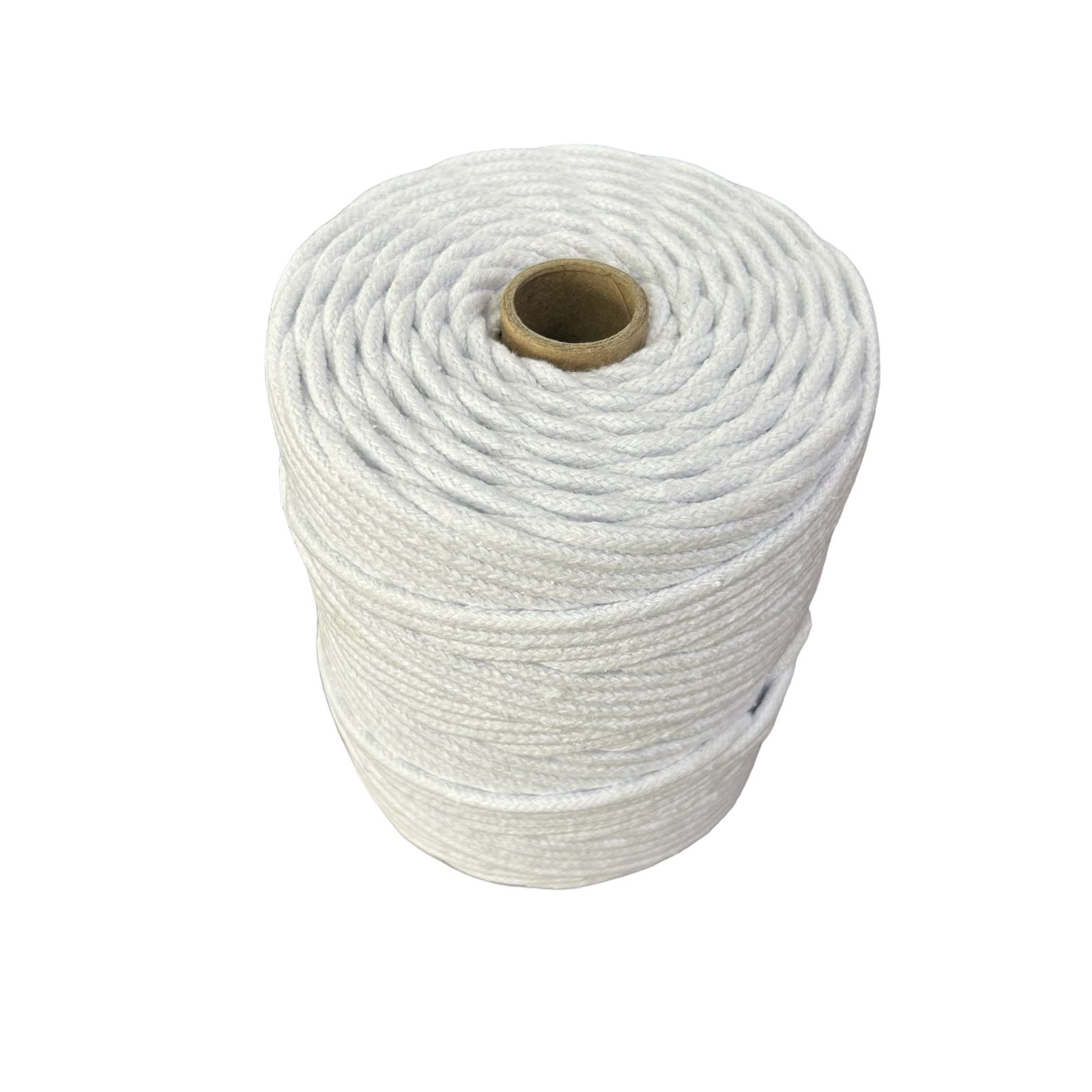 Corda Trançada de Algodão 6mm Rolo Com 60 metros – Branco – Joay Cordas