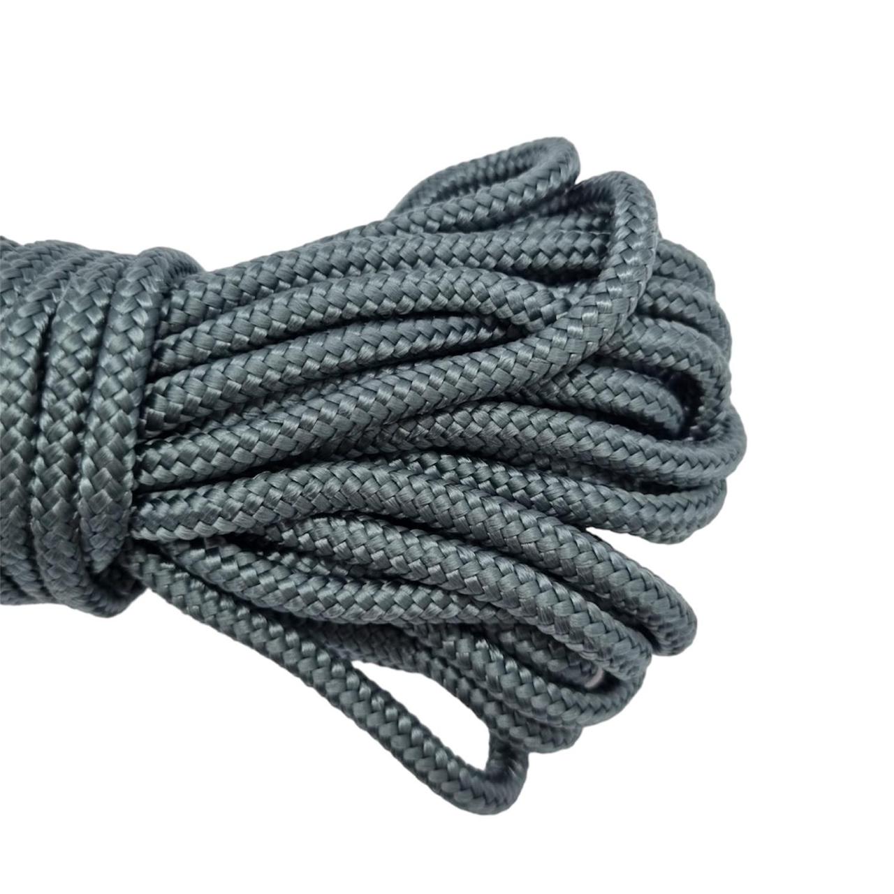 Corda Náutica de Polipropileno 5,0mm Com 10 metros – Cor: Cinza – Joay ...