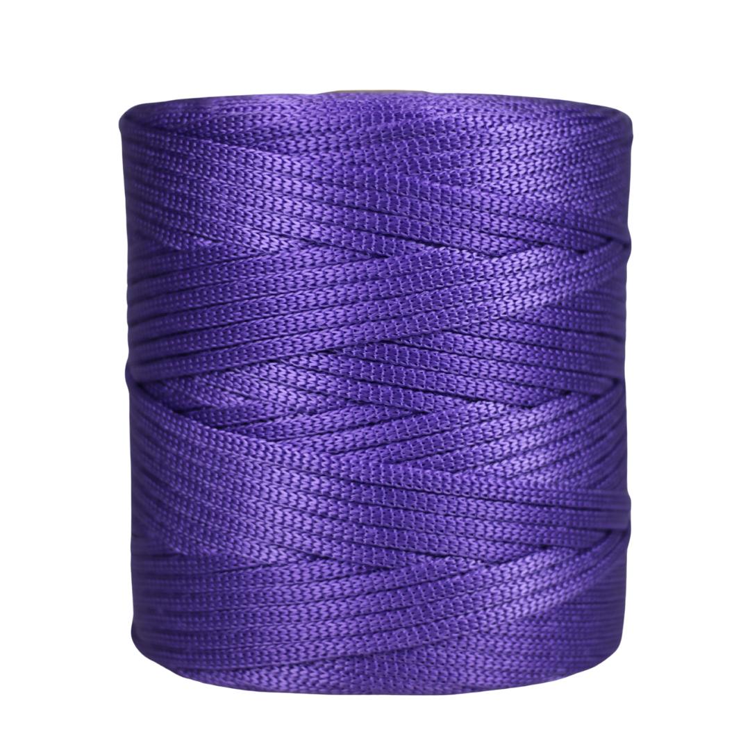 Cordão agulhado 4mm Rolo com 360 metros – Cor: Violeta – Joay Cordas